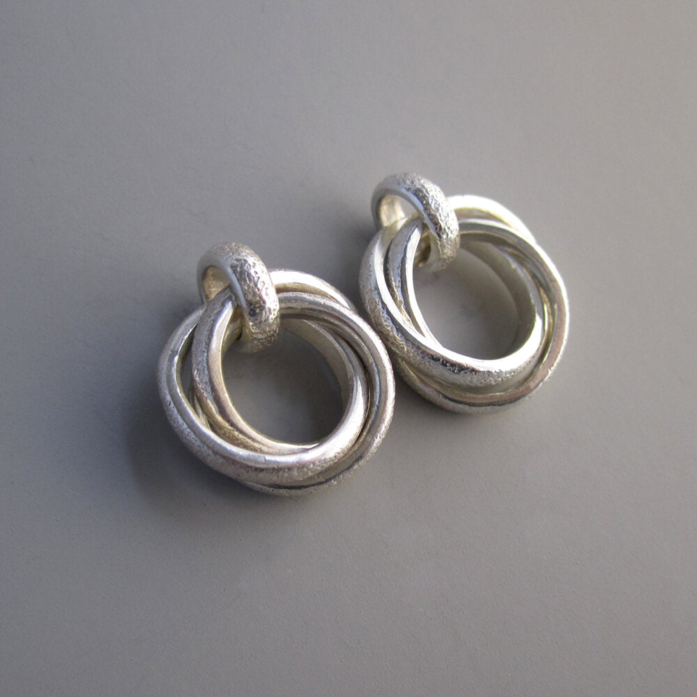 Stardust Sterling Silver Triple Hoop Earrings – Julia Banks Jewellery